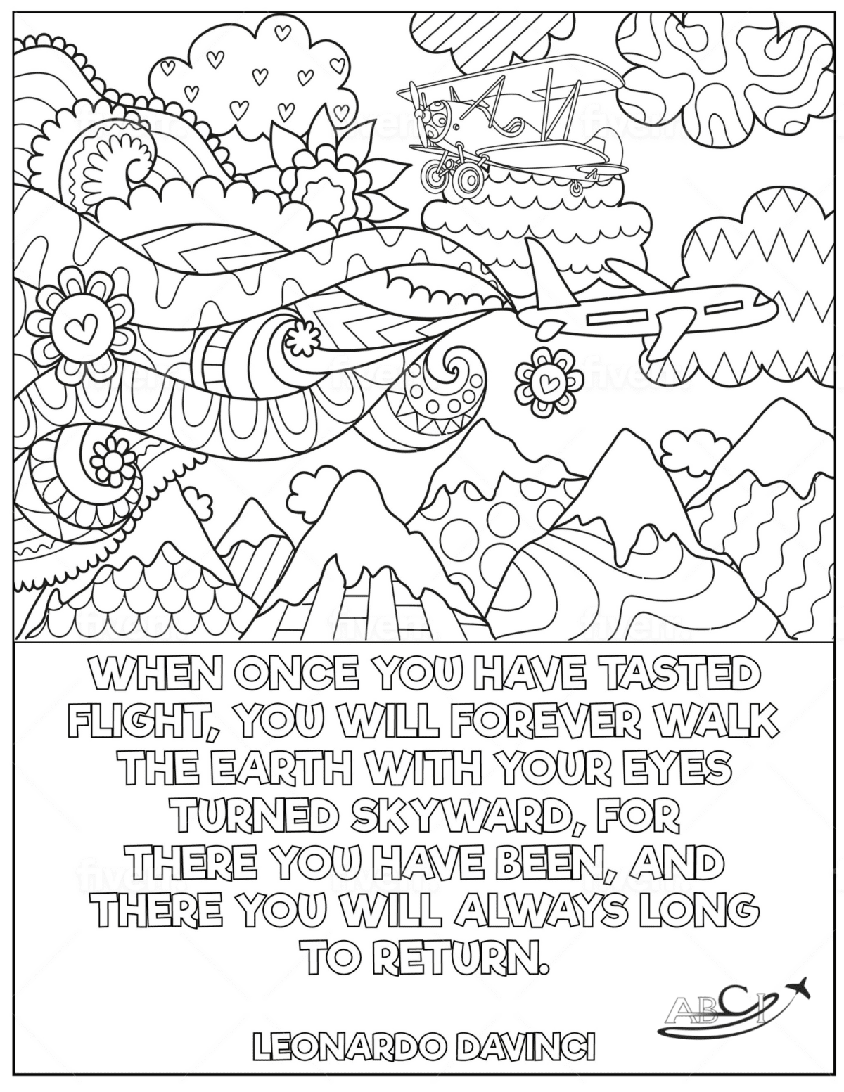 Aviation Coloring Contest